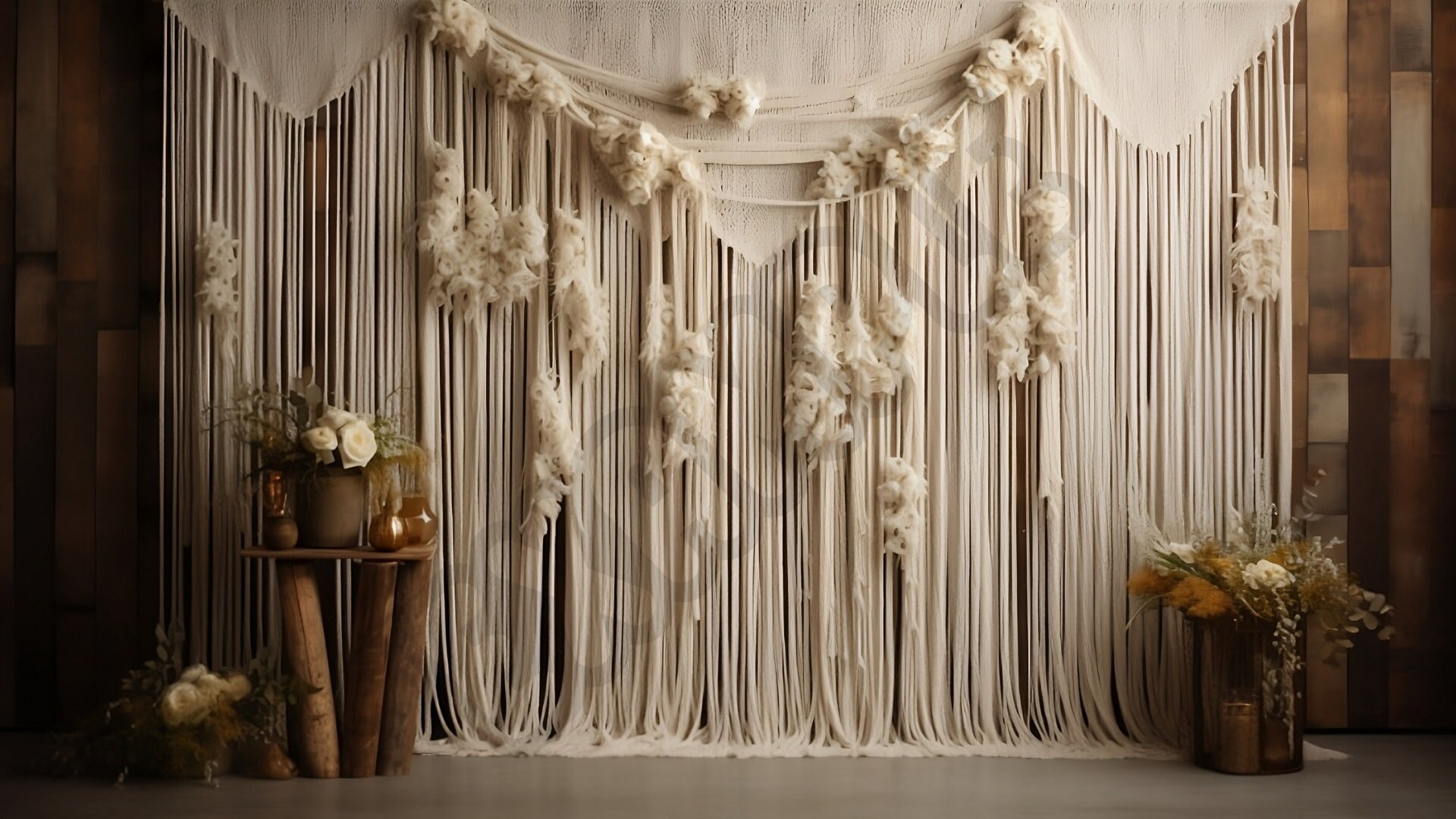 Macrame Wedding Backdrop Digital: Boho-inspired Knotting Patterns for ...