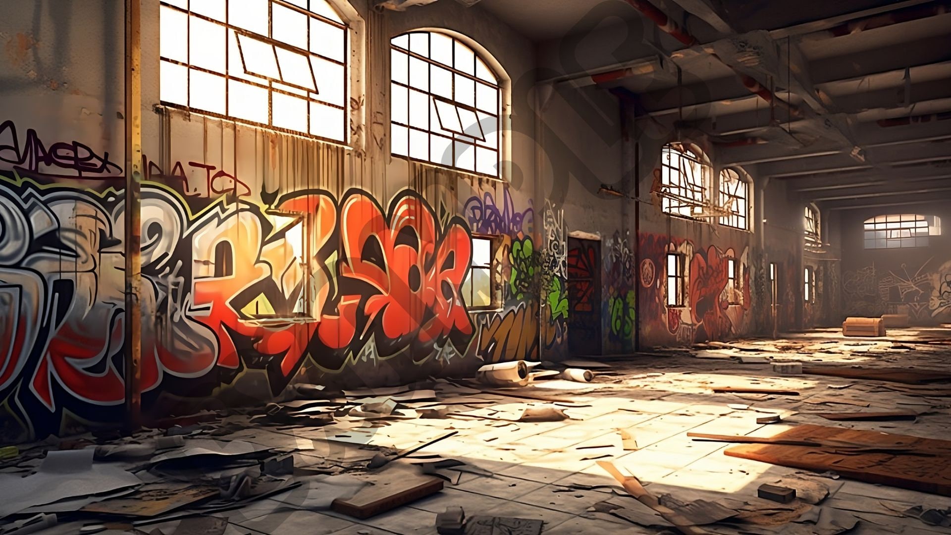 10-pack Graffiti Digital Backdrops - Photography Backgrounds, Graffiti ...