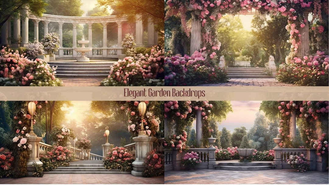 Transform Your Photoshoots With a 20 Pack Elegant Garden Digital ...