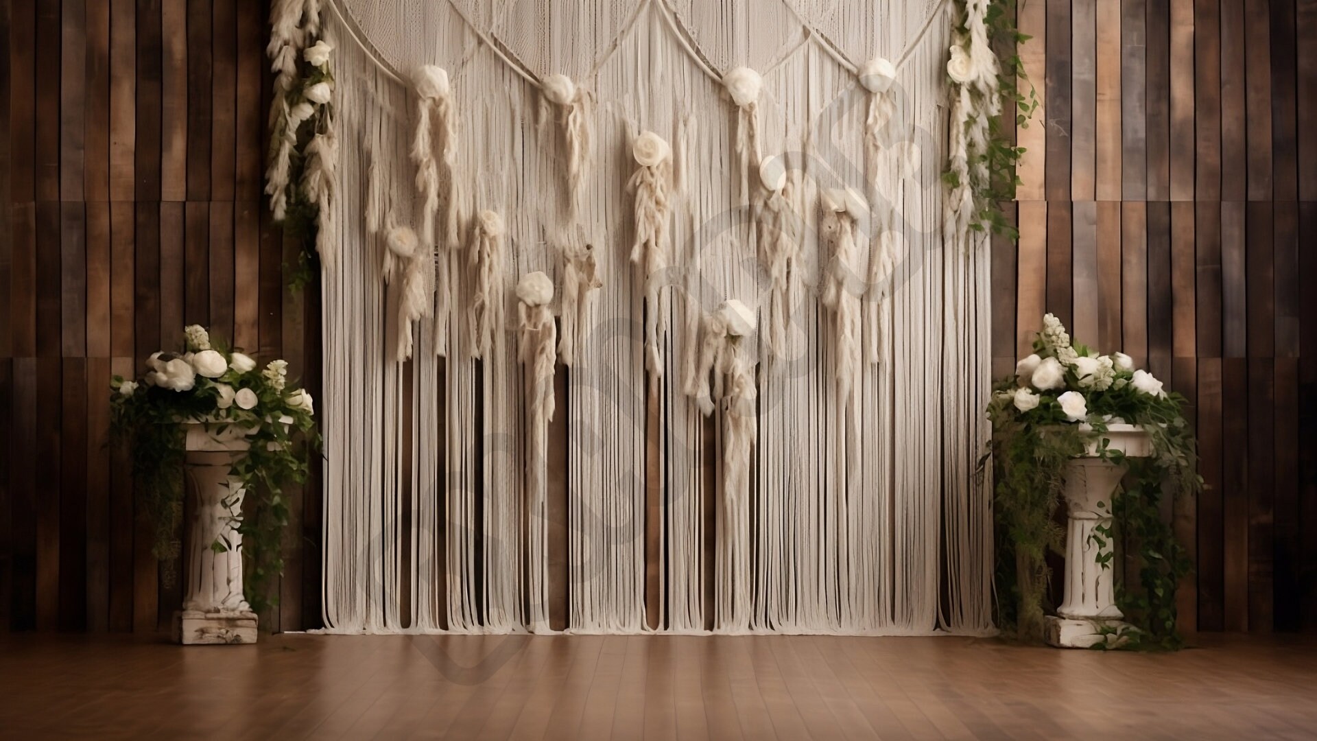 Macrame Wedding Backdrop Digital: Boho-inspired Knotting - Etsy