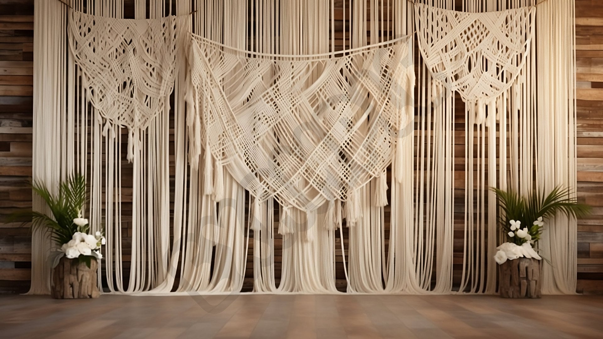 Macrame Wedding Backdrop Digital: Boho-inspired Knotting - Etsy