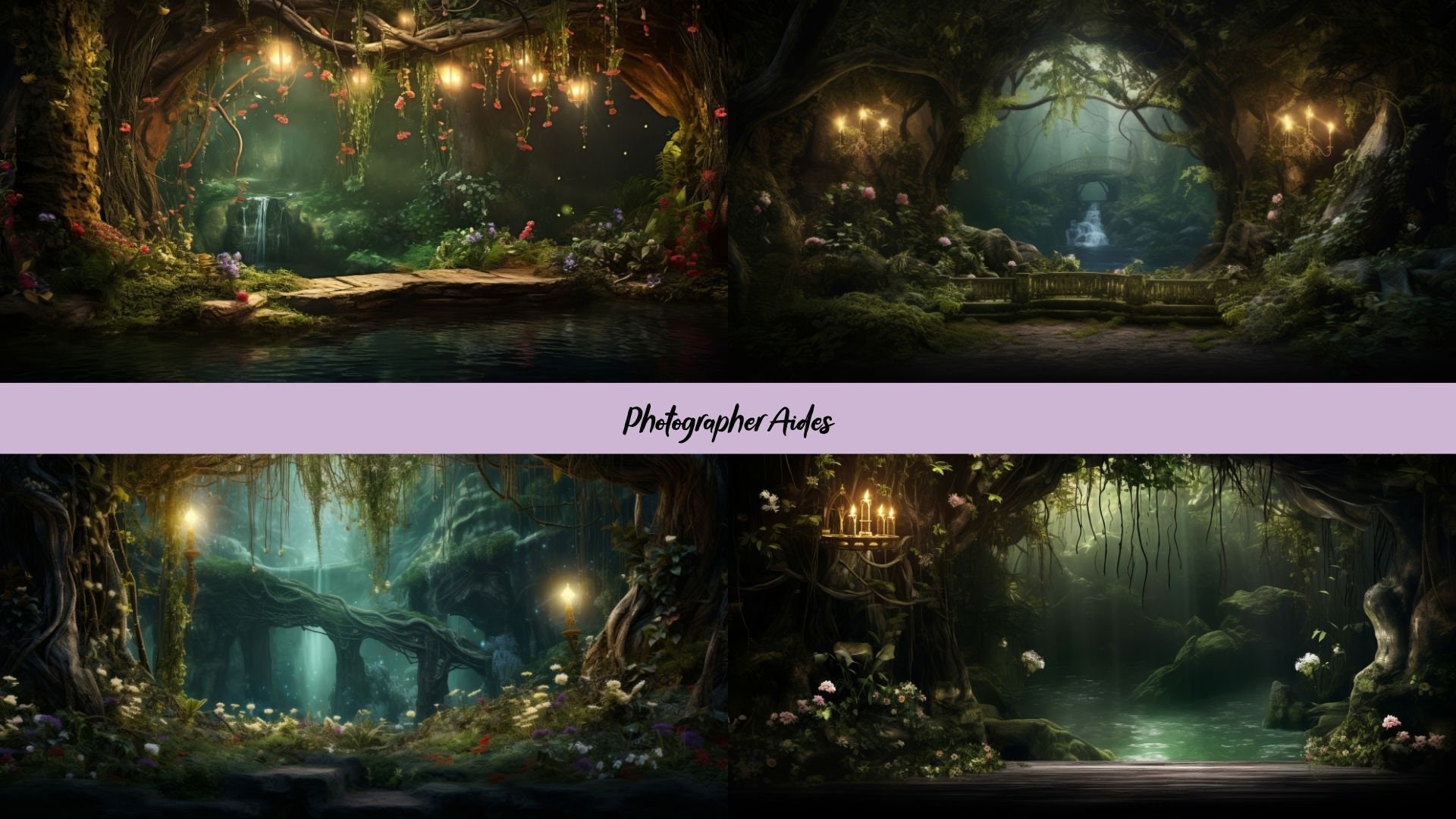 Mega Pack of 40 - Enchanted Fairy & Elven Forest Backdrops for ...