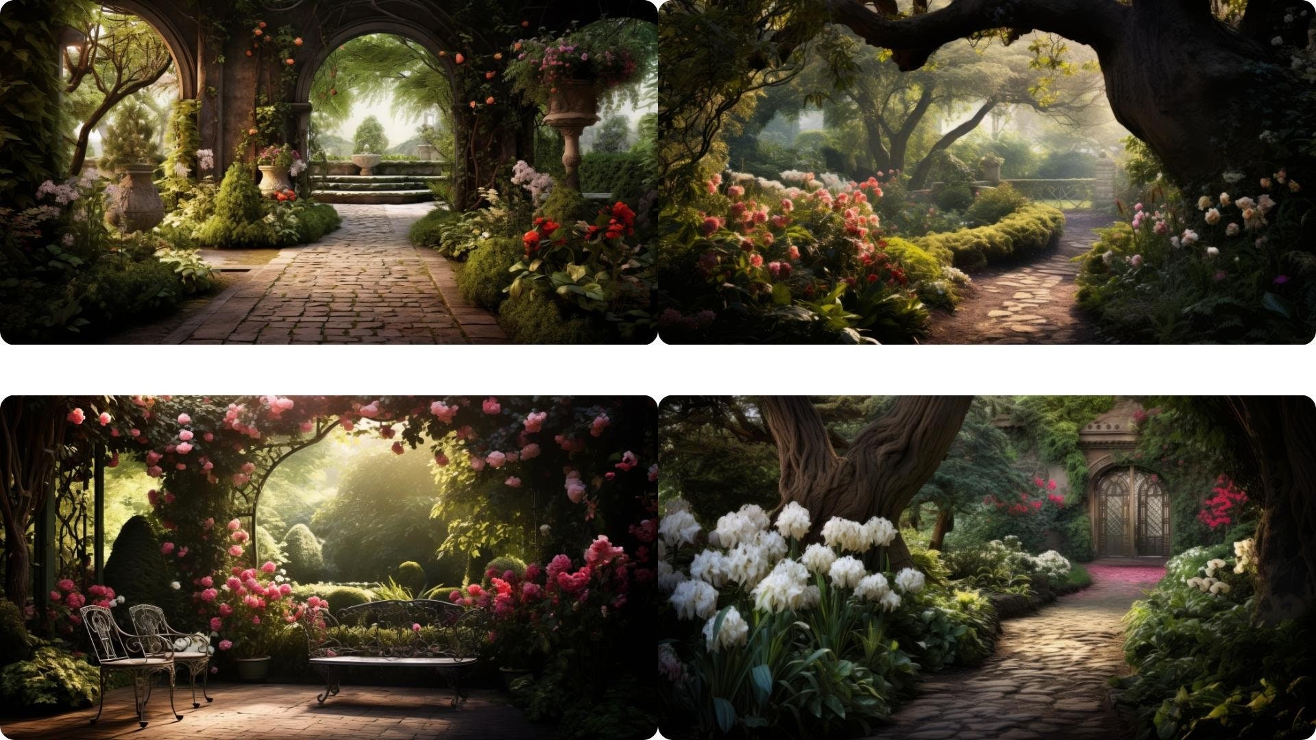 Transform Your Photoshoots With a 40 Pack Elegant Garden Digital ...