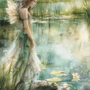 Whimsical Fairy Wall Art Bundle 10 Enchanting Watercolor Prints for ...