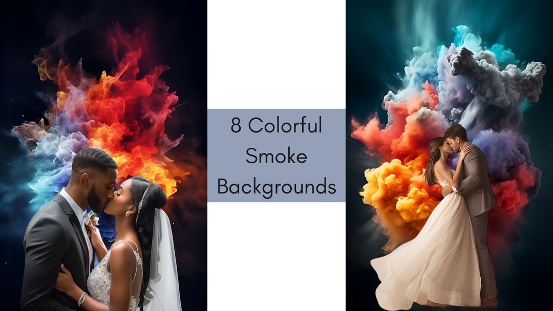 Vibrant Smoke Explosion Digital Backdrops for Stunning Photography ...