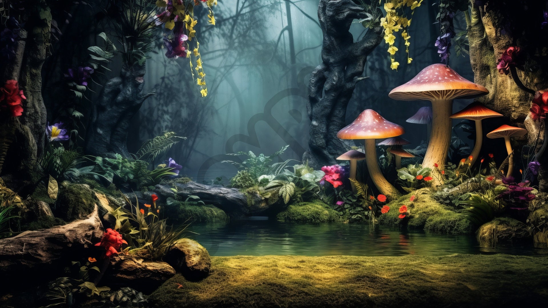 10-pack Digital Fairy Backdrops, High-quality Photoshop Overlays ...