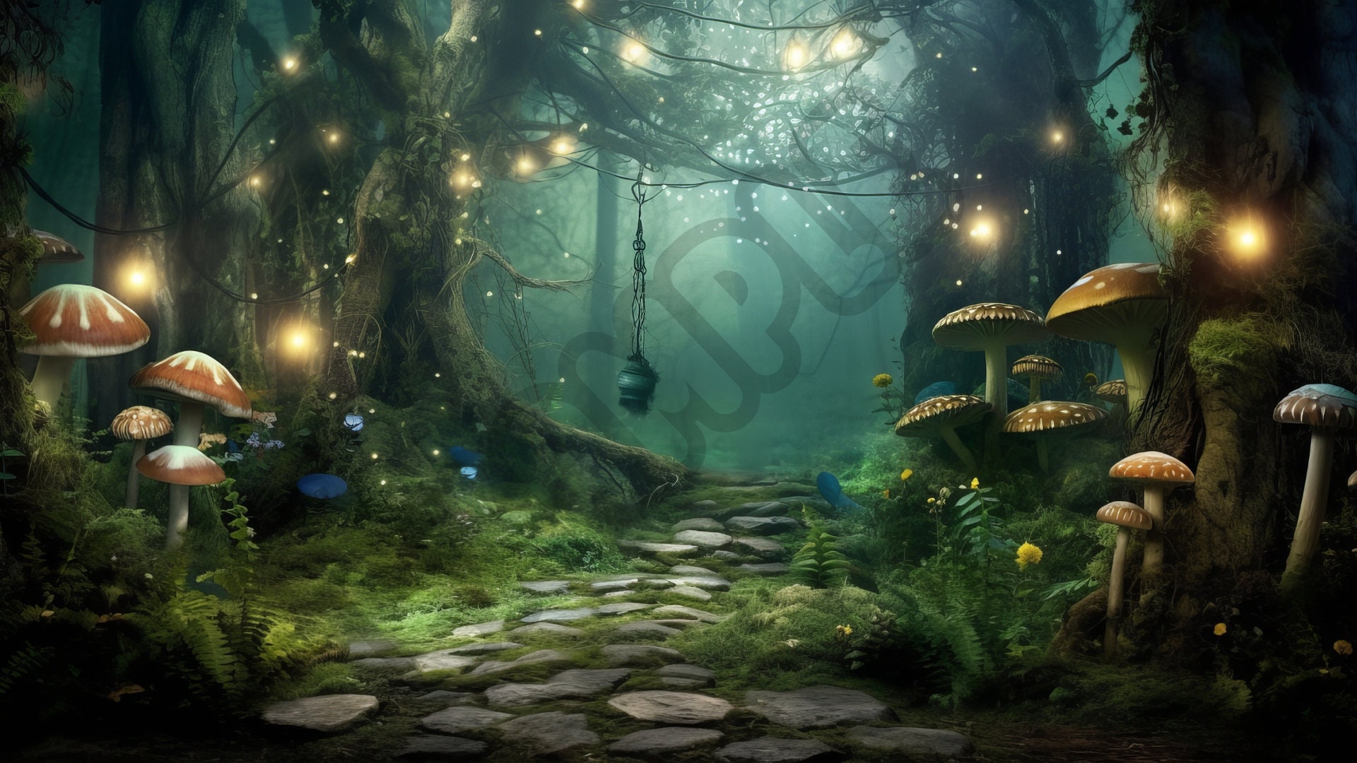 10-pack Digital Fairy Backdrops, High-quality Photoshop Overlays ...