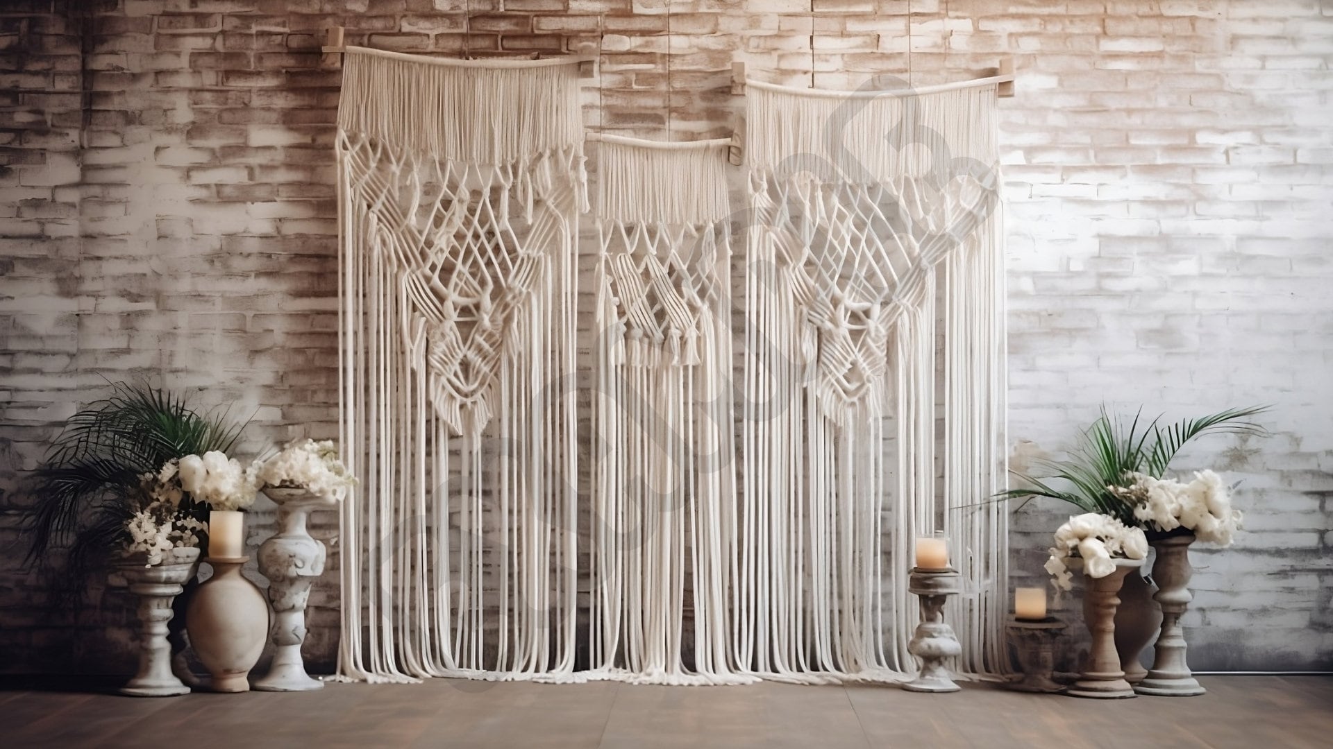 Macrame Wedding Backdrop Digital: Boho-inspired Knotting - Etsy