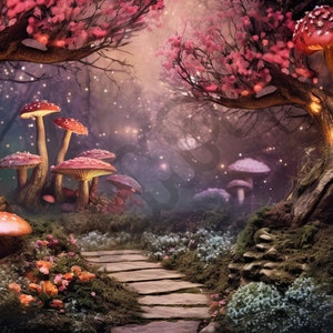 10-pack Digital Fairy Backdrops, High-quality Photoshop Overlays ...