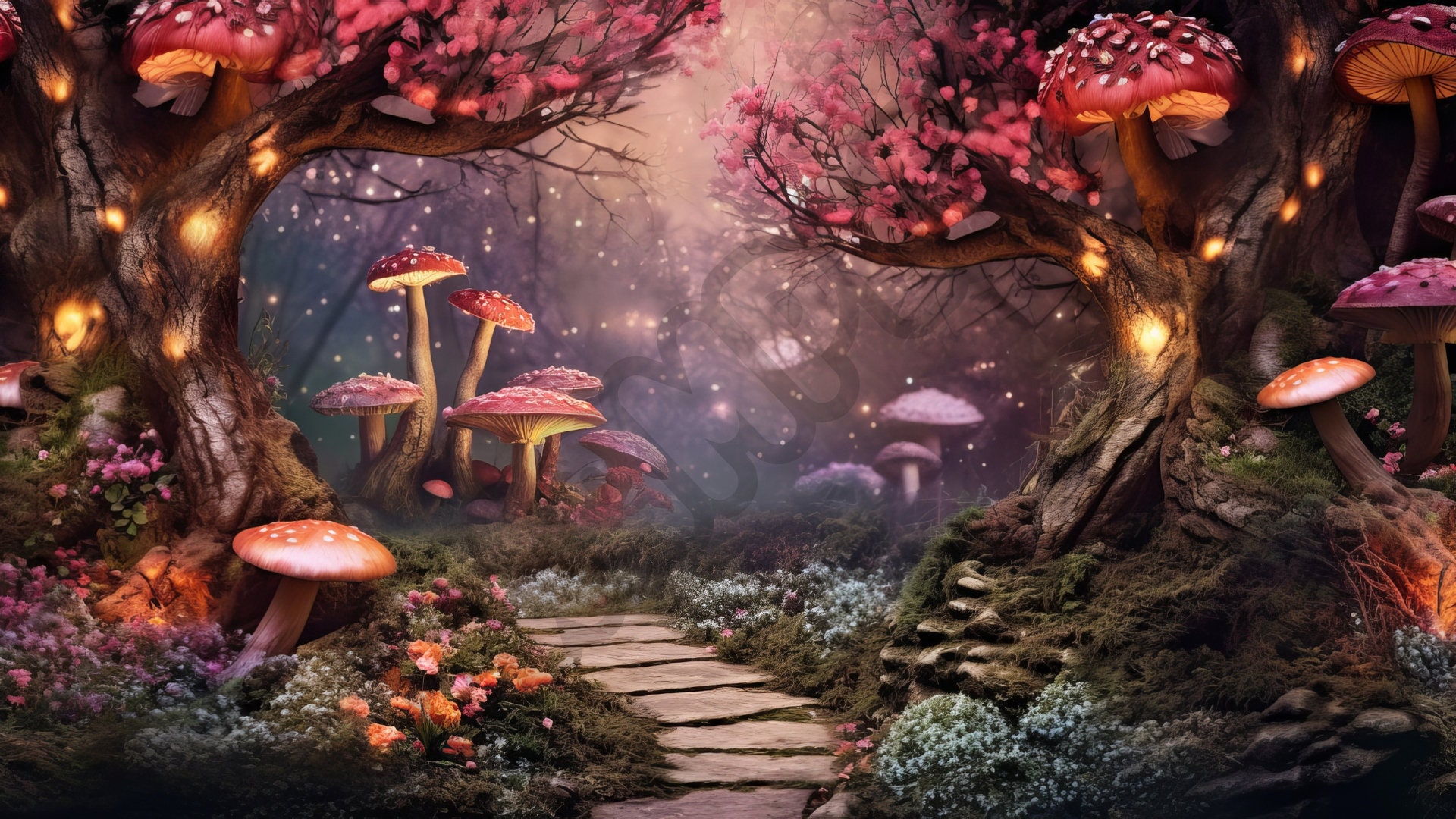 10-pack Digital Fairy Backdrops, High-quality Photoshop Overlays ...