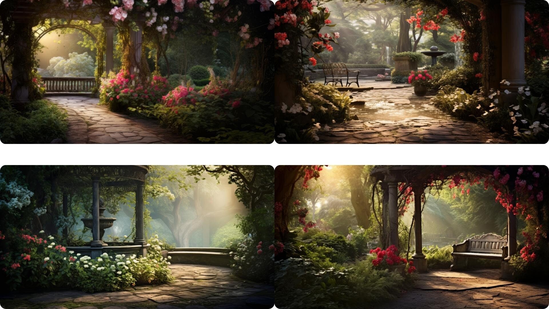 Transform Your Photoshoots With a 40 Pack Elegant Garden Digital ...