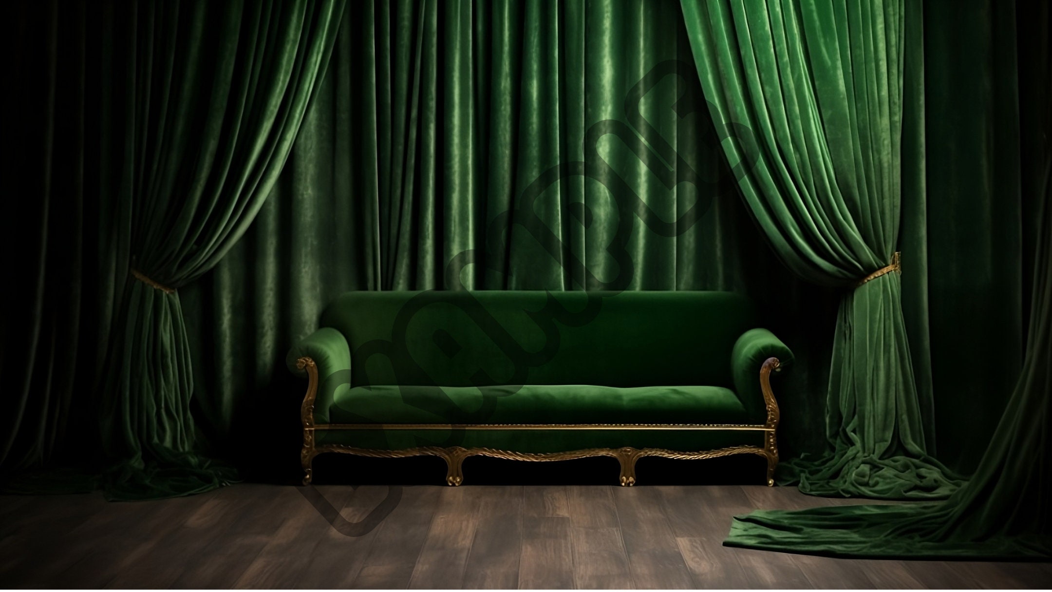 Elegant Velvet Drapes Digital Backdrop 10 Pack: Perfect for ...