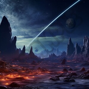 Space, Digital Backdrop, Vtuber Background, Twitch Overlay, Virtual ...