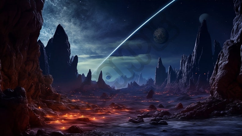 Space, Digital Backdrop, Vtuber Background, Twitch Overlay, Virtual ...