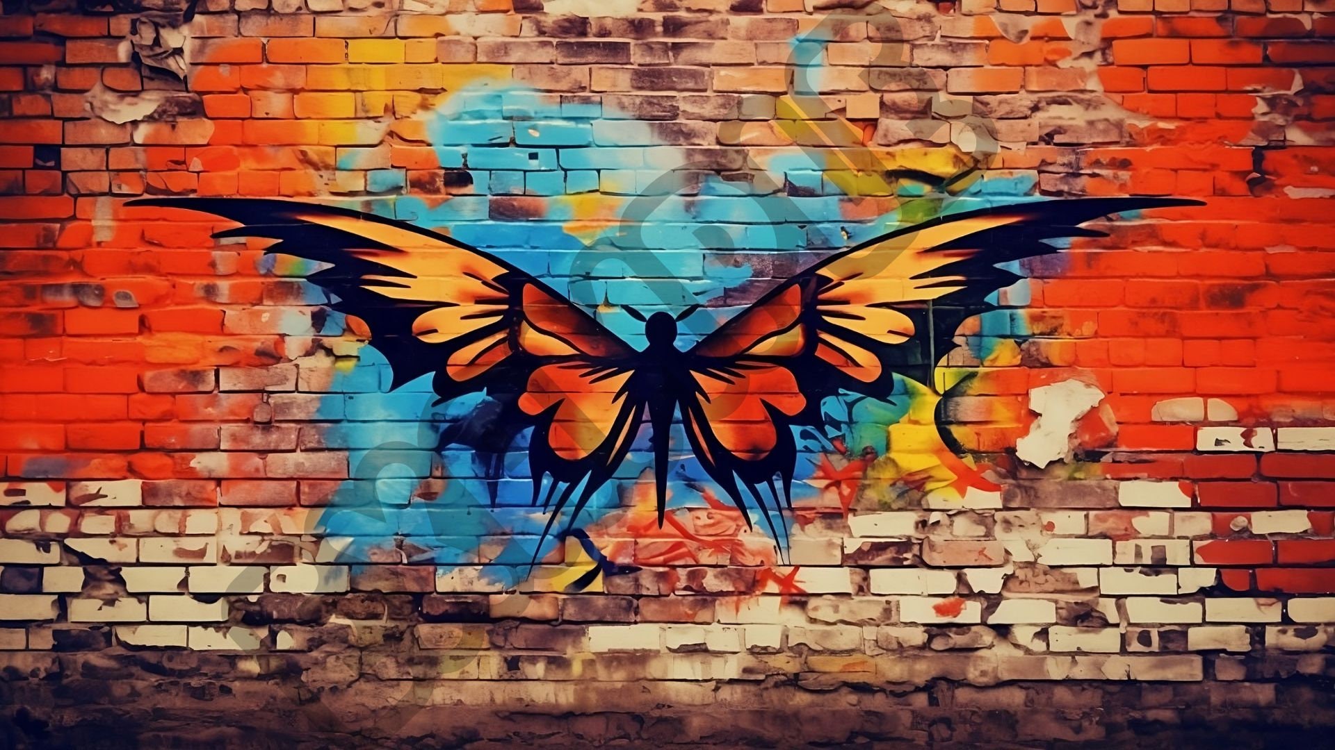 10-pack Graffiti Digital Backdrops - Photography Backgrounds, Graffiti ...