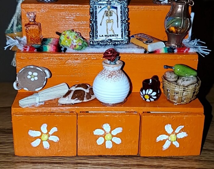 Mini Dia De Los Muertos Altar Display With Miniatures Glued On - Etsy