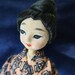 Vintage Cloth, Hand-painted Japanese Doll. Made in Okinawa. Shuri Women ...
