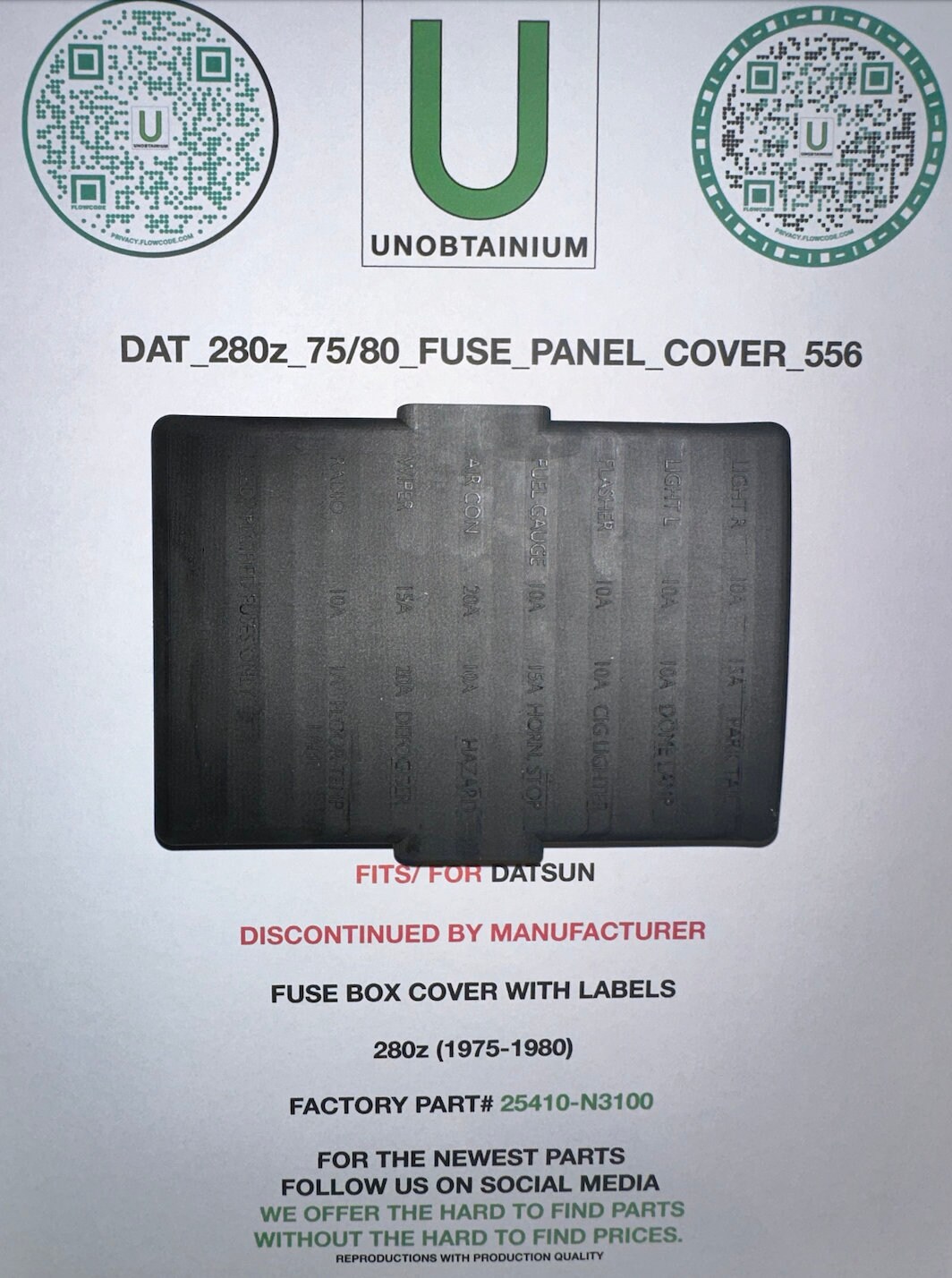 Datsun 280z Fusebox Cover - Etsy