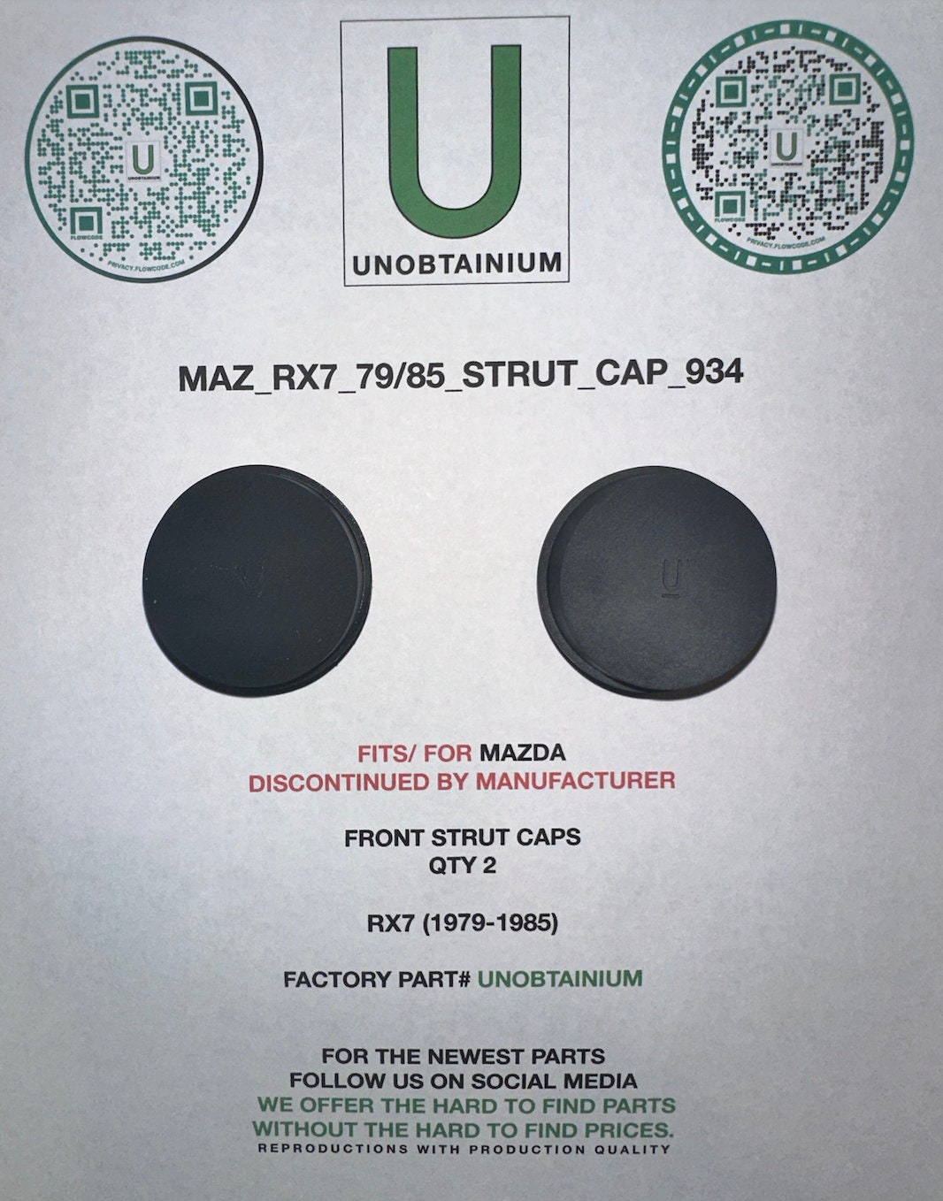 MAZDA RX7 (1979-1985) STRUT CAP - Etsy