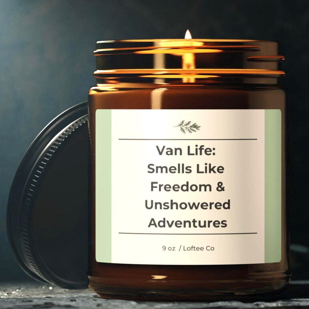 Funny Van Life Candle | Smells Like Freedom & Unshowered Adventures ...