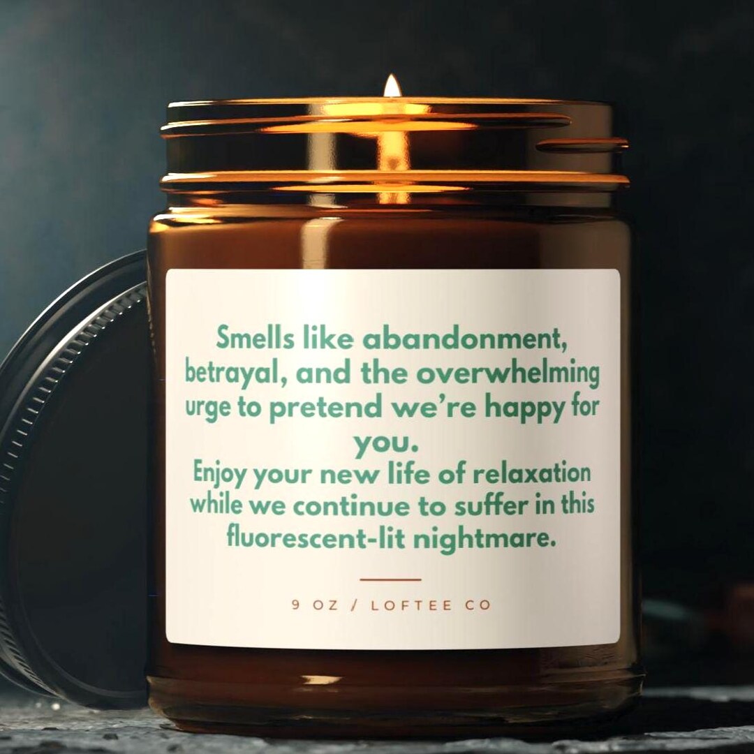 Sarcastic Farewell Candle for Coworker, Retiree | Smells Like ...