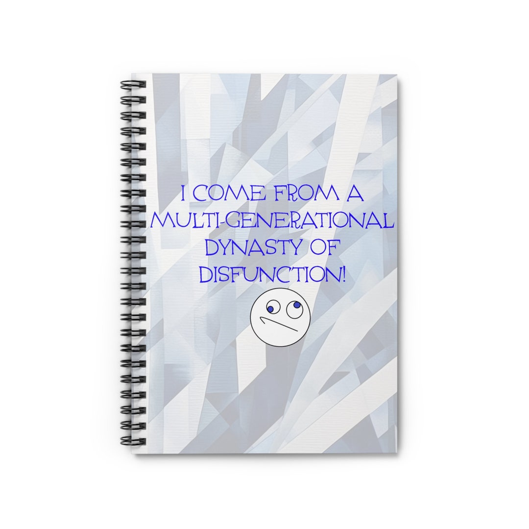 Multi-generational Dynasty of Disfunction Spiral Notebook - Etsy