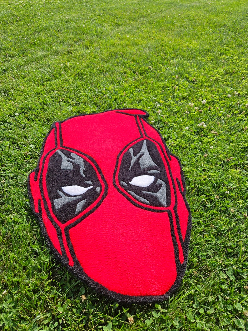 Deadpool,art,handmade, Tuftingpigeon - Etsy