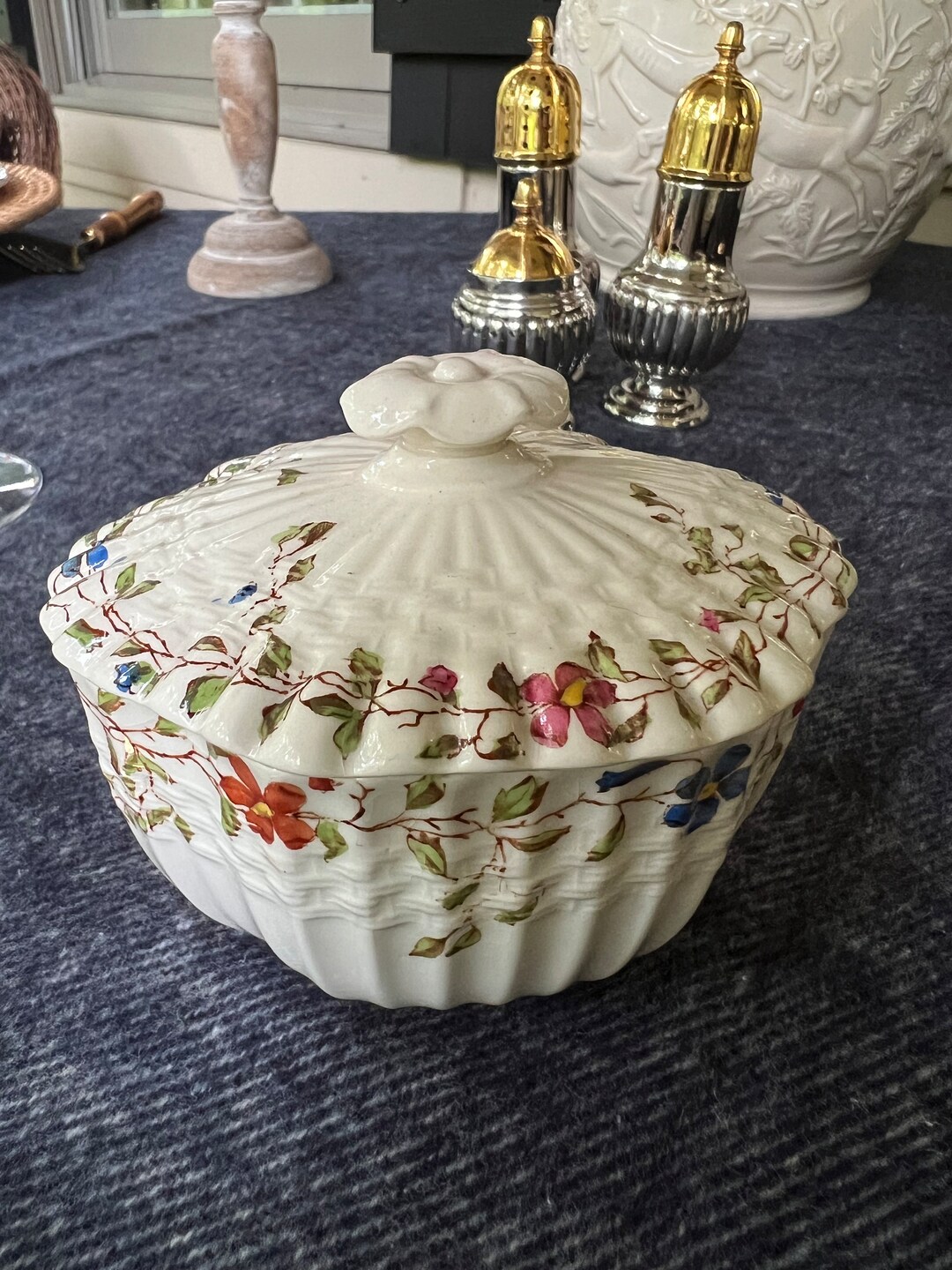 Spode Copeland wicker Dale Sugar Bowl With Lid - Etsy