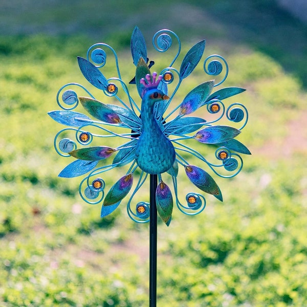 Garden Art Kinetic Wind Sculpture - Etsy