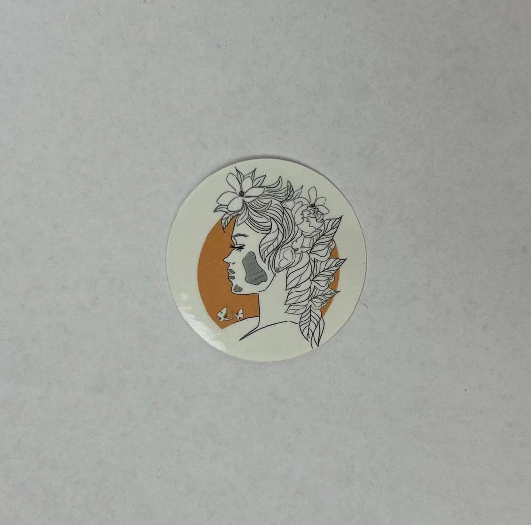 Minimalist Sticker, Aesthetic Sticker, Line Drawing, Decals for Laptop ...