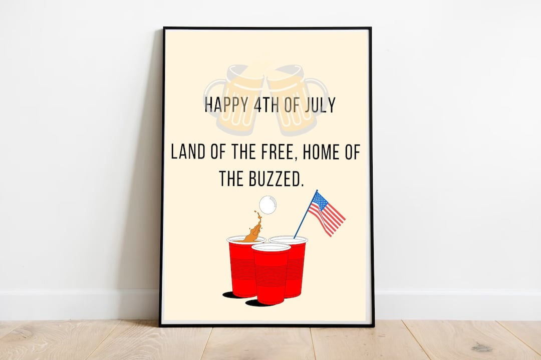 Fourth of July Poster, 4th of July Funny, Fourth of July Banner, July ...