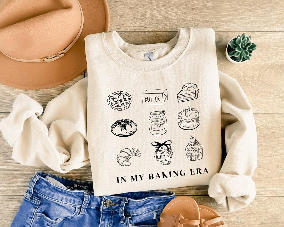 Baking Sweatshirt, in My Baking Era Sweater, Funny Baking Shirt, Baking ...