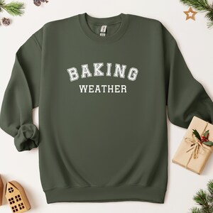 Baking Sweatshirt, Baking Weather Sweater, Fall Baker Sweatshirt, Baker ...