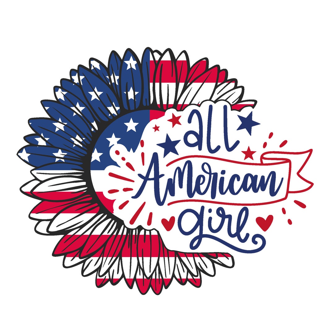 All American Girl Sticker - Etsy