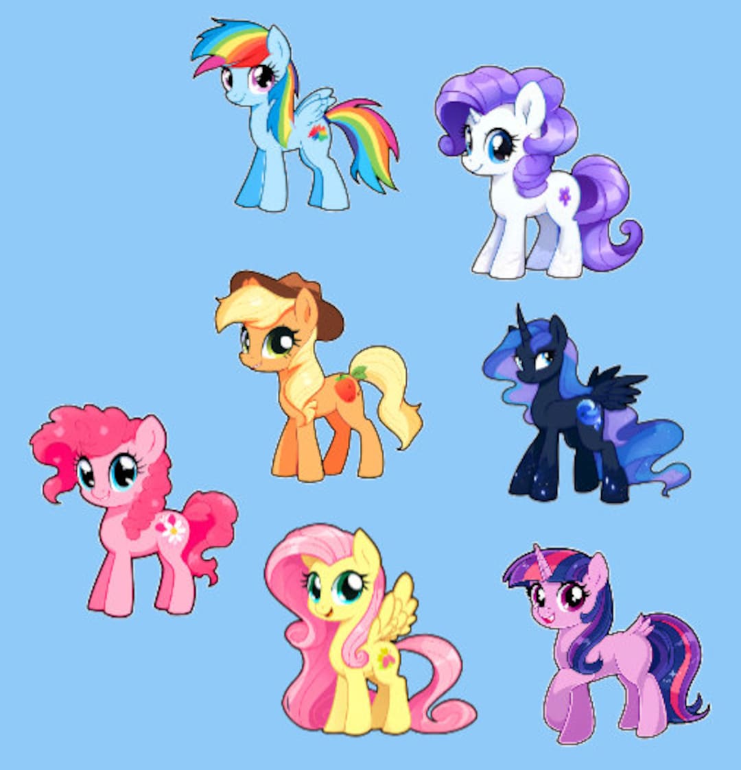 My Little Pony 12 Sticker Sheet or 12 Die Cut Stickers. Many Others ...