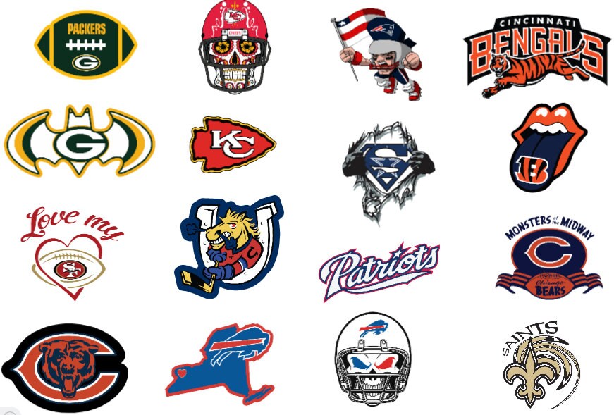 Nfl Team Stickers All Sizes and Styles for 28 Teams. Multiple - Etsy