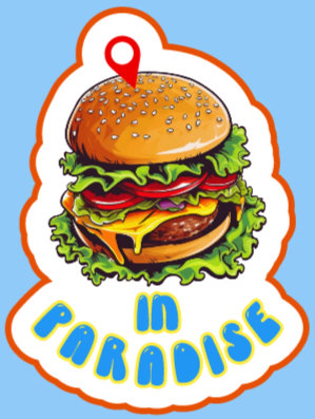 Jimmy Buffet Cheeseburger in Paradise Sticker - Etsy