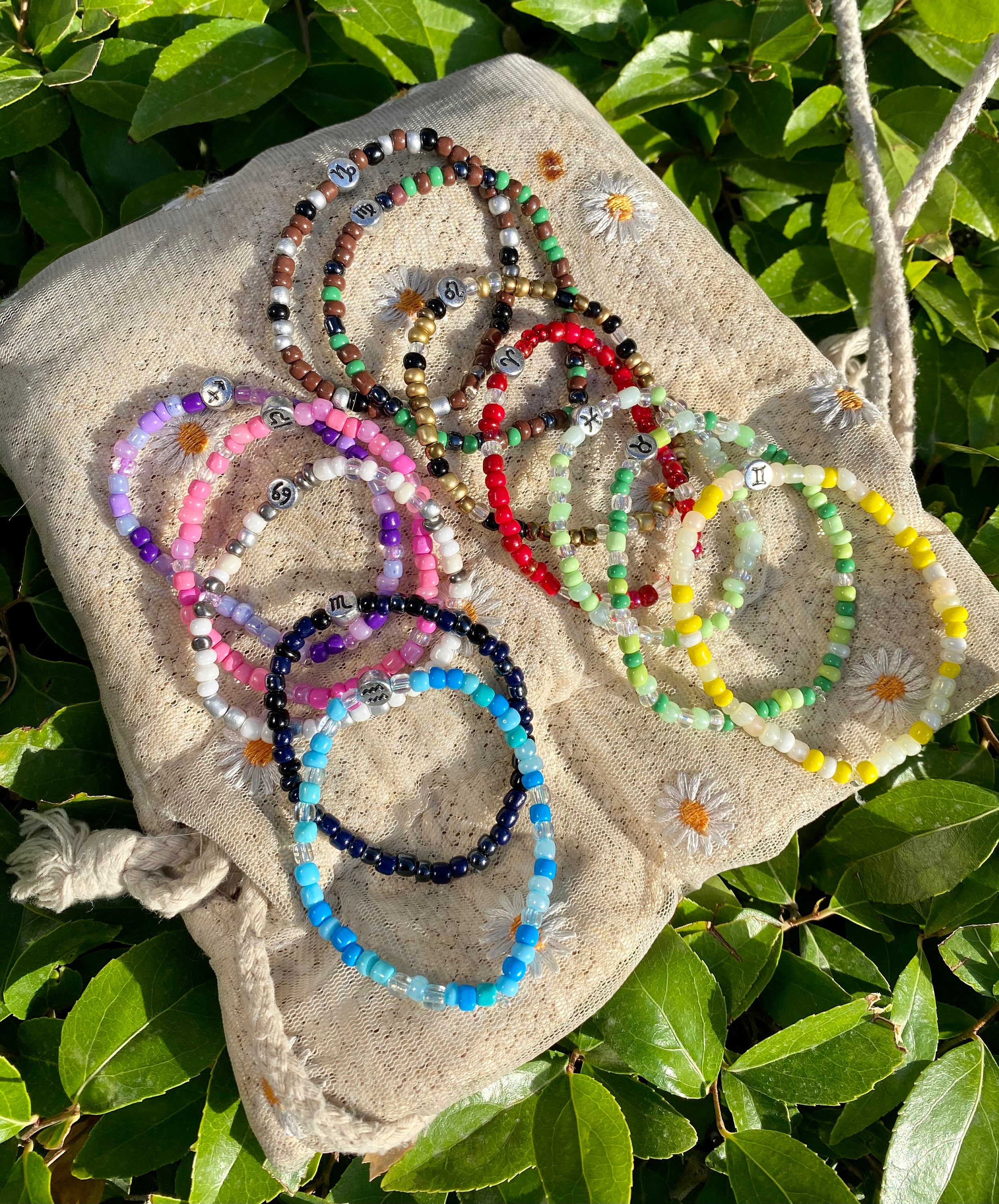 Zodiac Sign Seed Bead, String Bead, Zodiac Sign - Etsy