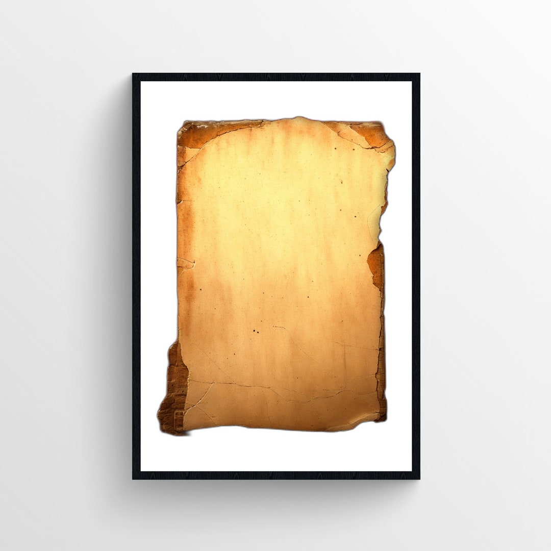 Old Parchment Transparent Background / Paper Printable Ideal as a ...