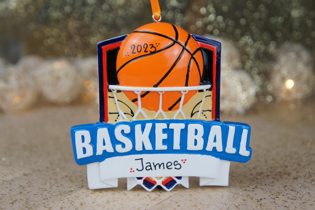 Personalized Basketball Christmas Ornament, Basketball Player Christmas ...