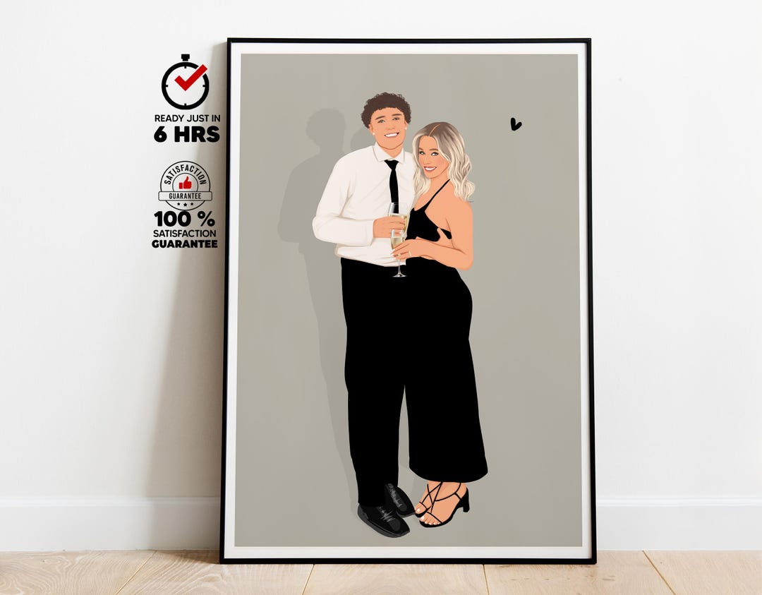 Custom Faceless Portrait, Faceless Portrait Print, Custom Portrait ...
