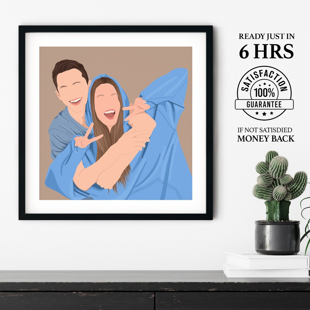 Faceless Portrait, Custom Illustration, Personalized Photo, Photo ...
