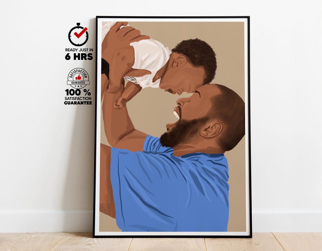 Personalized Father's Day Gift, Custom Dad Portrait, Dada Faceless ...