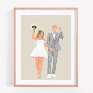 Custom Drawing Faceless Portrait, Personalized Photo, Photo ...