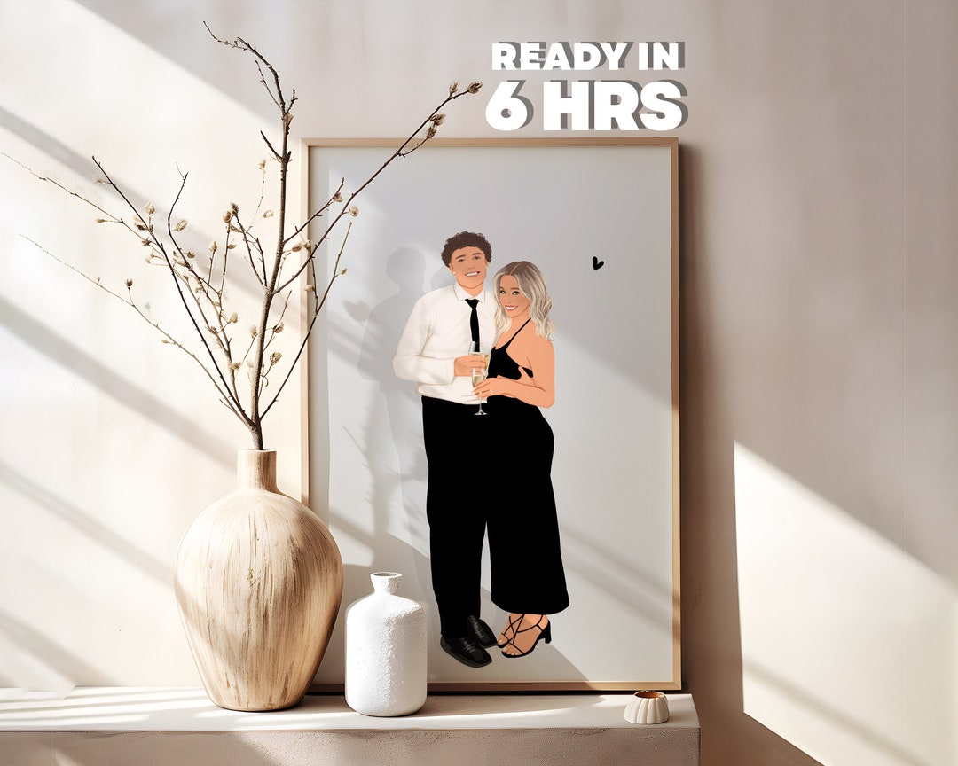 Custom Faceless Portrait, Faceless Portrait Print, Custom Portrait ...