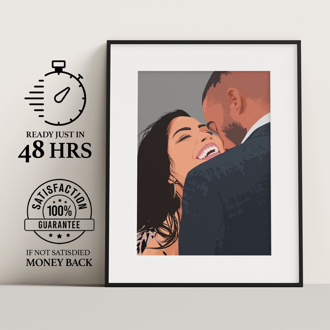 Faceless Portrait Custom Illustration| Perzonalised Photo| Photo ...