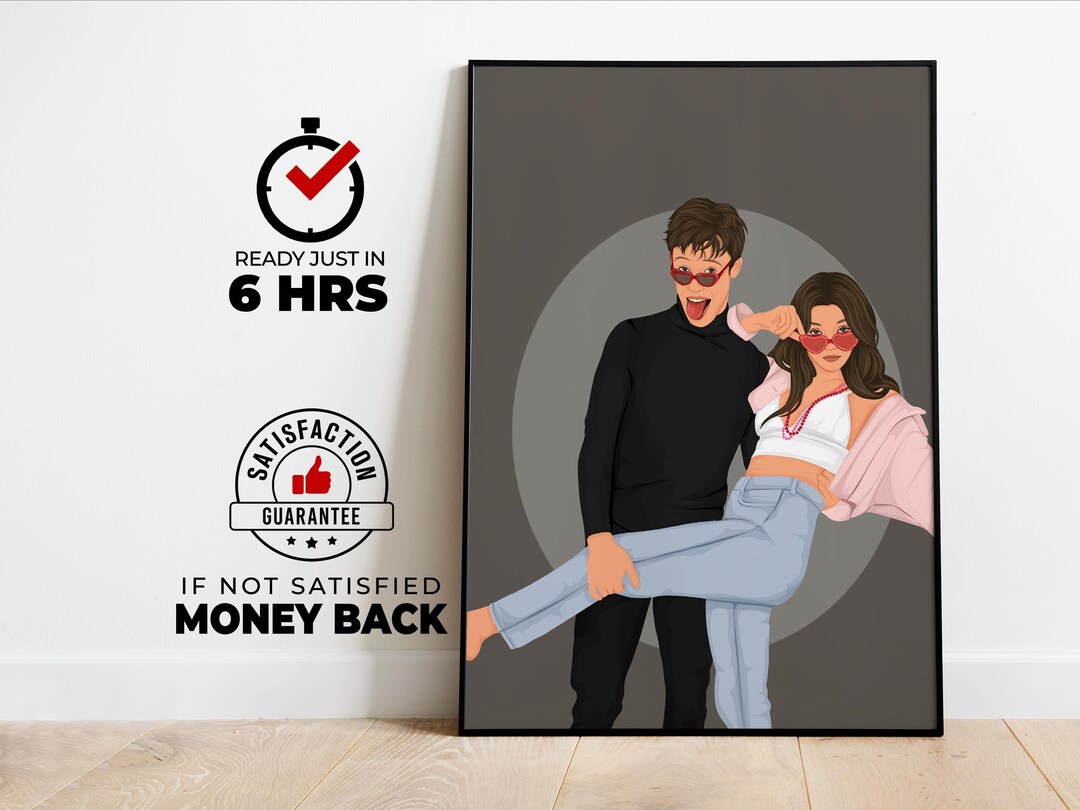 Faceless Portrait, Custom Illustration, Personalised Photo, Photo ...