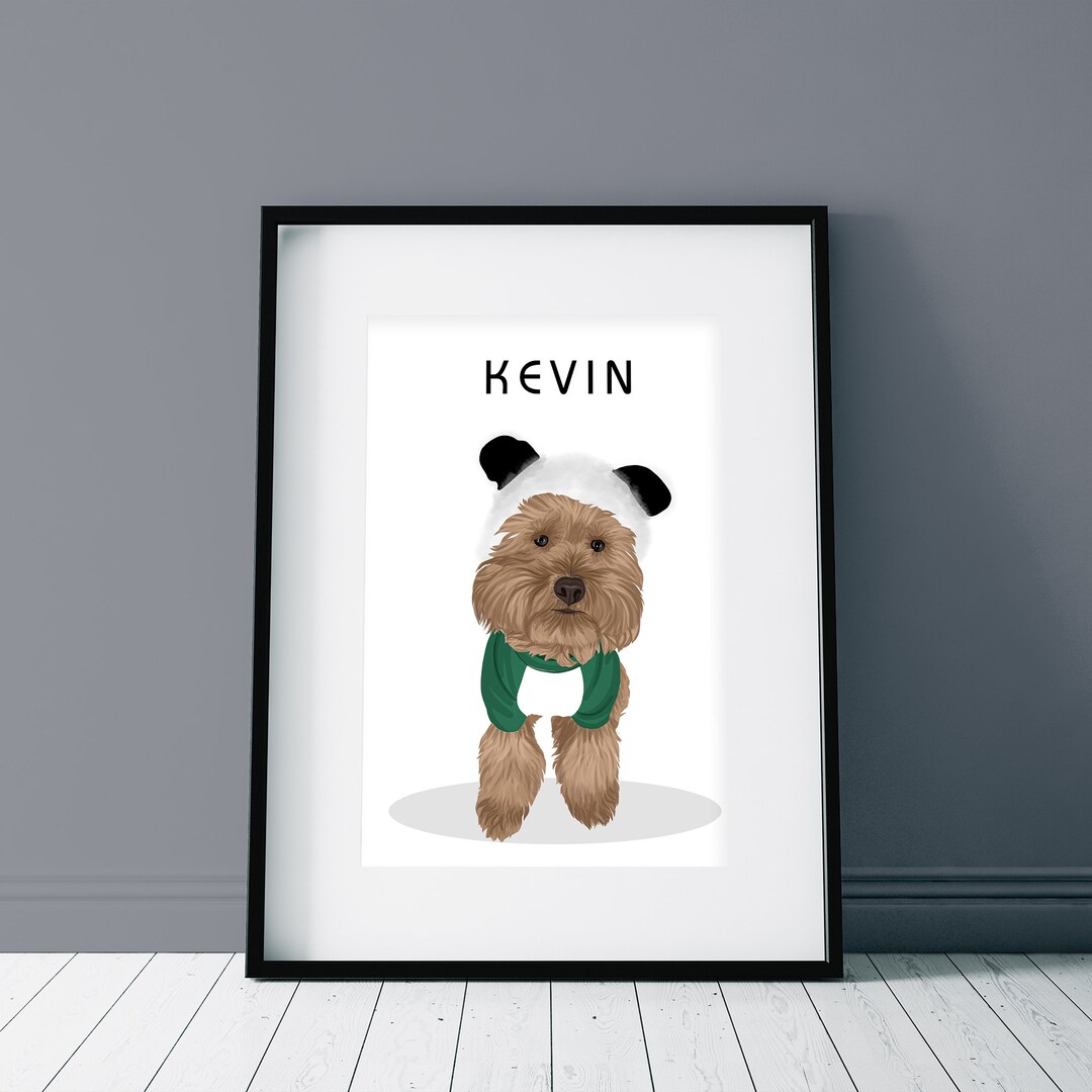 Custom Pet Designed Picture for Wall, Pert Loss Gift, Dog & Cat ...