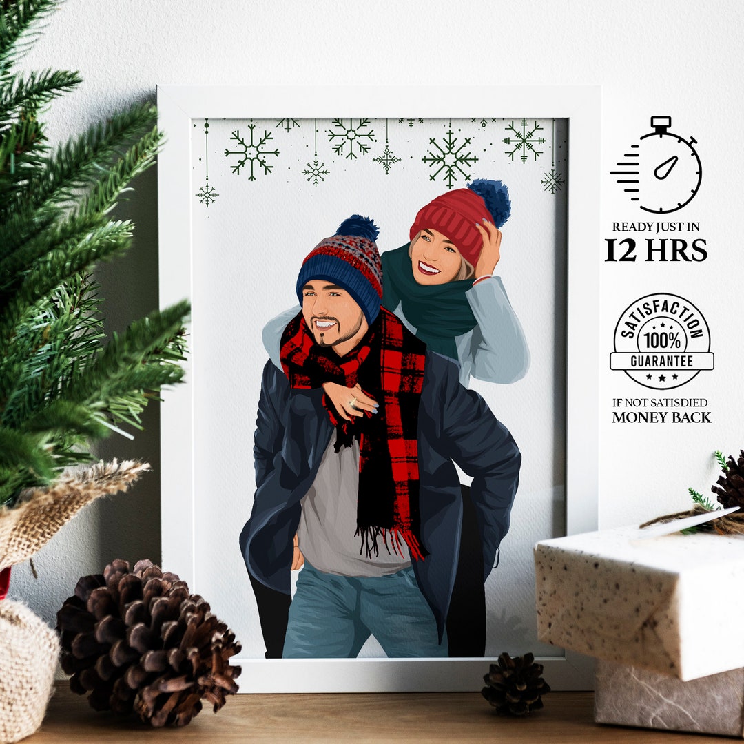 Personalized Custom Portrait Gift for Christmas , Faceless Portrait ...