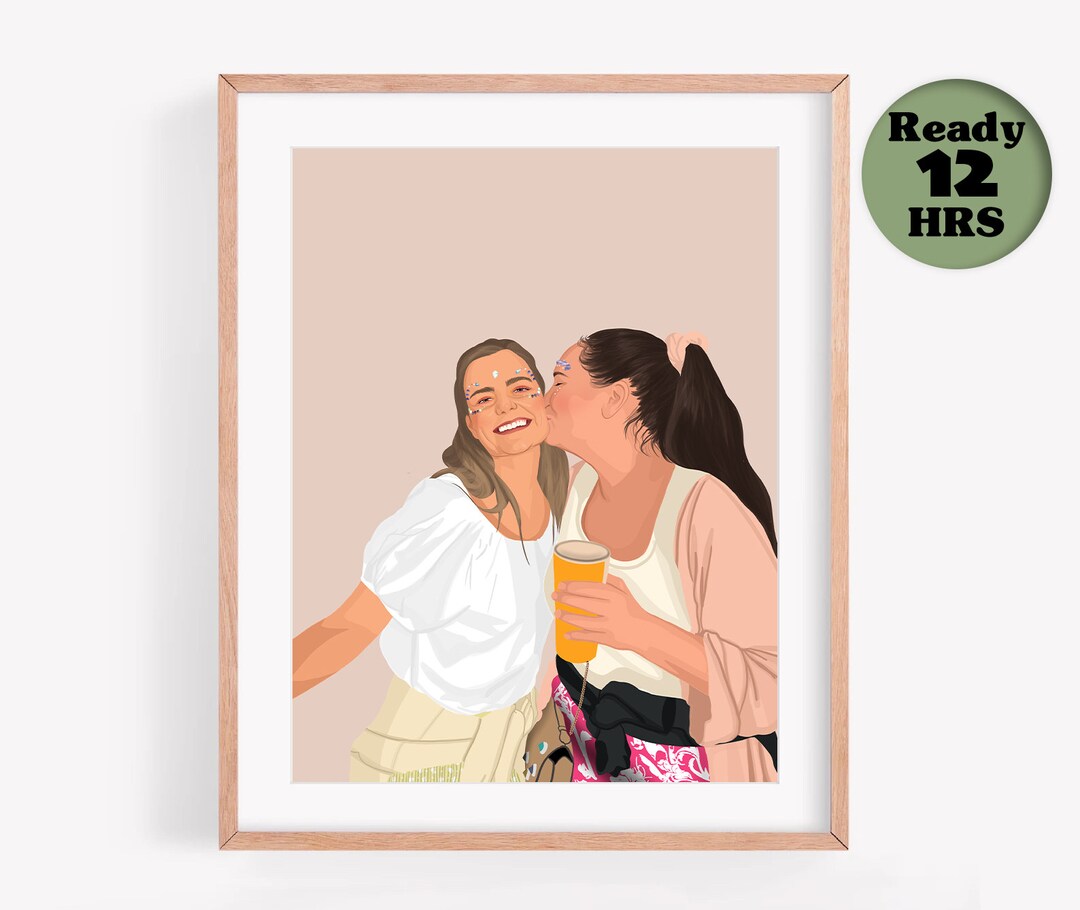Custom Faceless Photo, Drawing Gift for Him, Faceless Portraits for ...